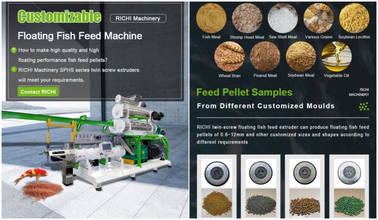 6-7T/H Floating Fish Feed Pellet Mill For Aqua & Pet Food Pellets